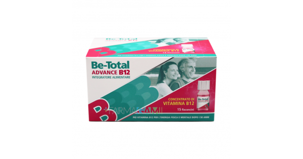 BE-TOTAL ADVANCE B12 INTEGRATORE BENESSERE FISICO E MENTALE 15 FLACONCINI
