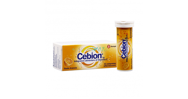 Cebion Vitamina C Compresse Effervescenti Gusto Arancia 10 Compresse