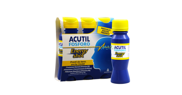 Acutil Fosforo Energy Shot Integratore Energia E Concentrazione Mentale ...