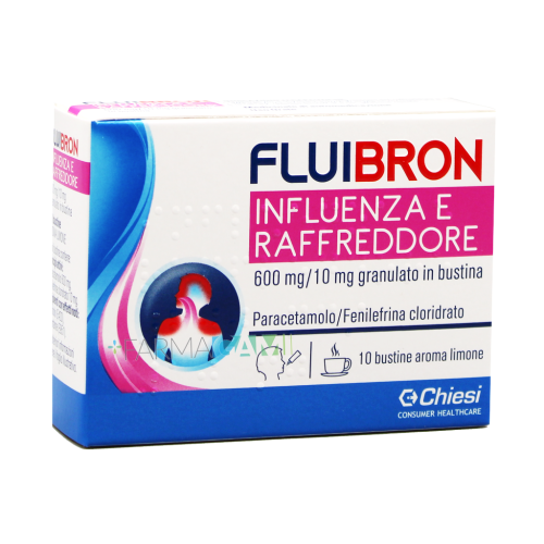 Fluibron Influenza e Raffreddore 10 Bustine Granulato Orale