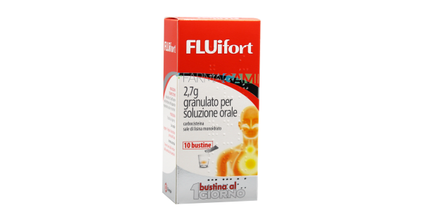 Fluifort 2,7 g Mucolitico Granulato Per soluzione Orale 10 Bustine
