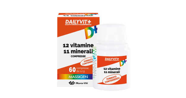 Massigen Dailyvit Integratore Multivitaminico e Multiminerale 60 Compresse