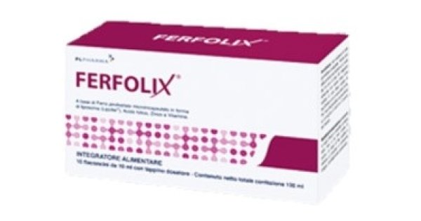 Ferfolix Integratore Alimentare Ferro 10 flaconcini monodose