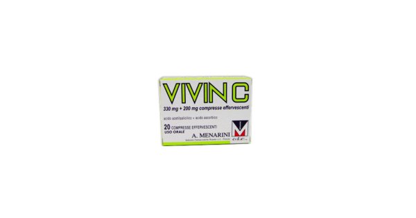 VIVIN C*20 cpr eff 330 mg + 200 mg